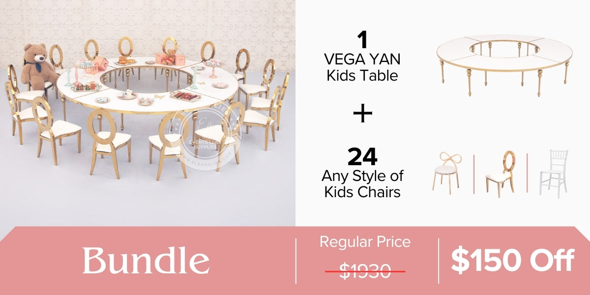 Vega Yan Decor: Elegant Kids Event Furniture Set