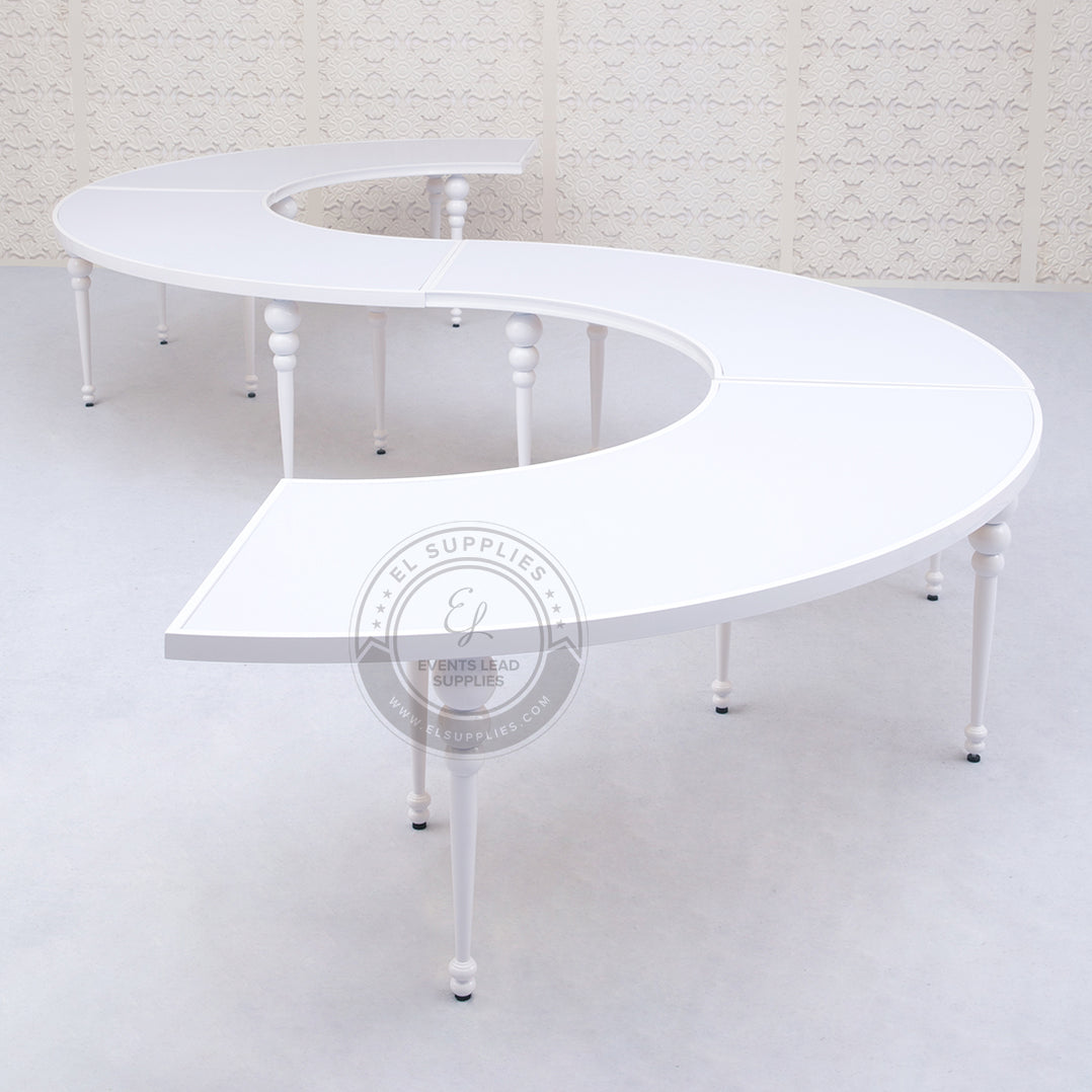 Vega Half Circle Dining Table | Half Round Table