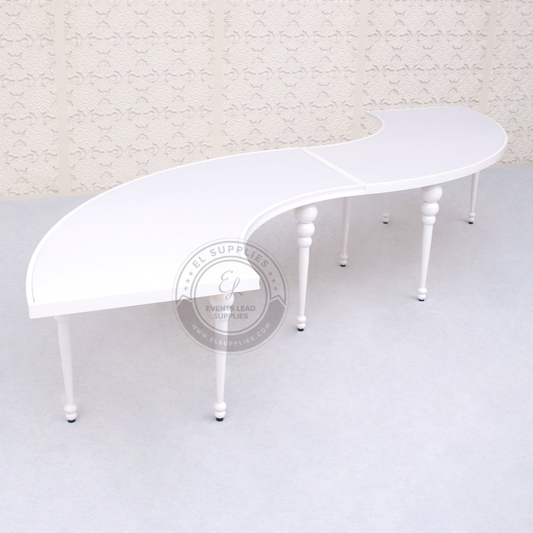 Vega Half Circle Dining Table | Half Round Table