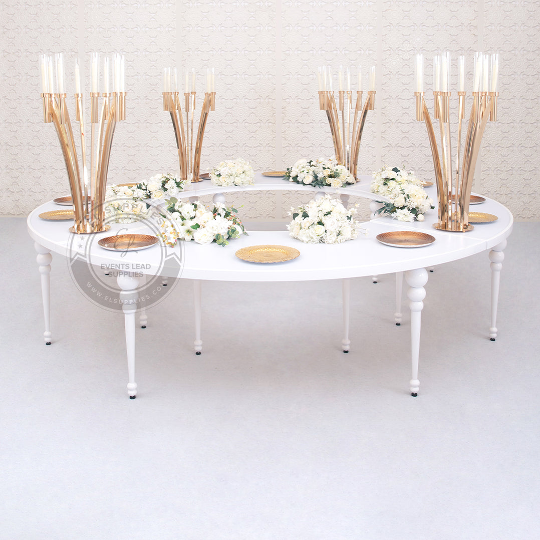 Vega Half Circle Dining Table | Half Round Table