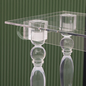 6-Foot CLARITY Clear Ghost Acrylic Bar Table