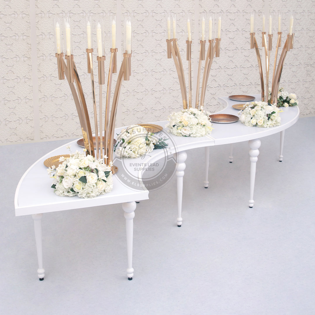 Vega Half Circle Dining Table | Half Round Table