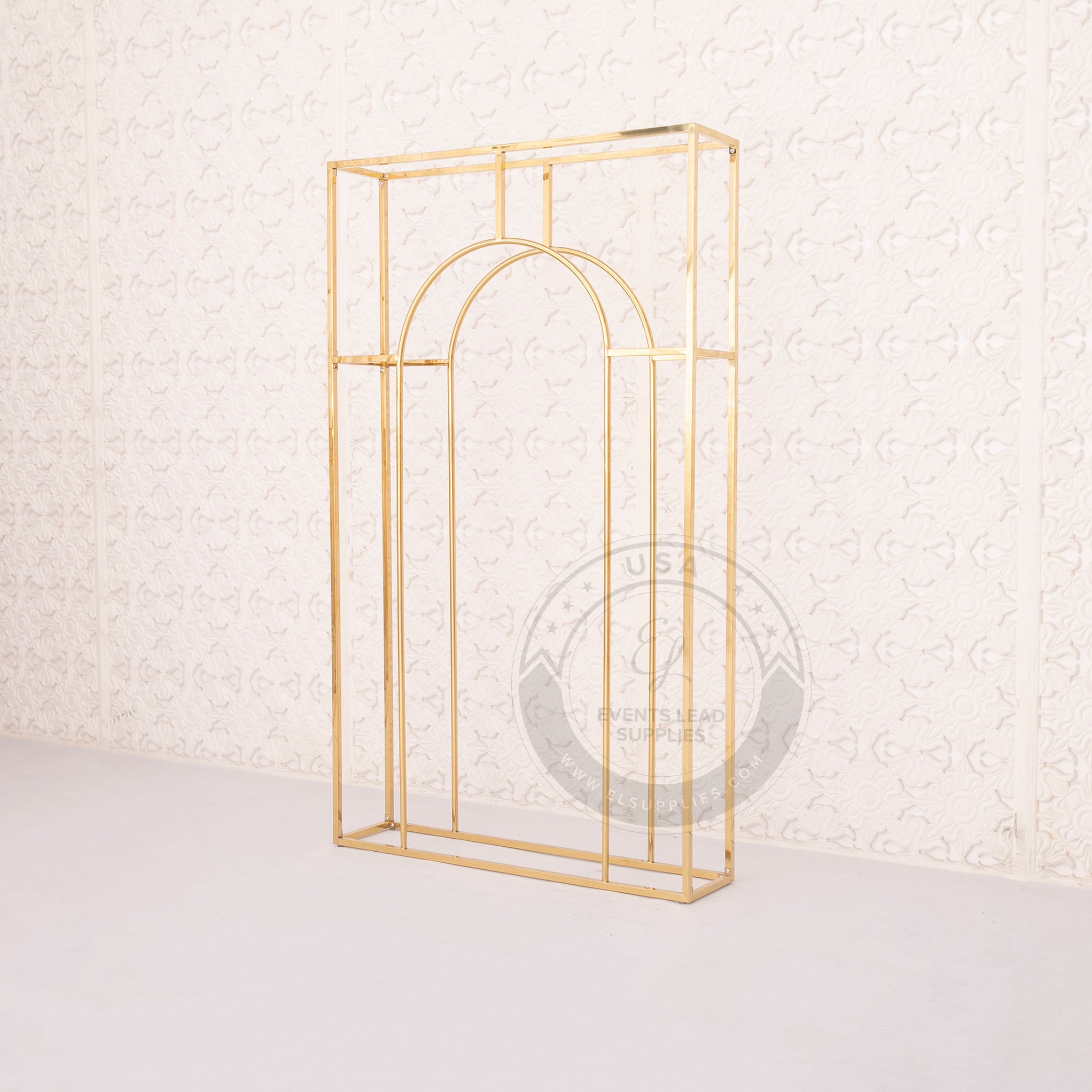 Wedding Backdrop Set | Gold Arch Frame — EL Supplies USA